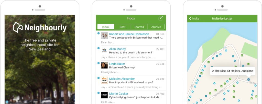 Neighbourly - Mobile apps developed by Moa Creative
